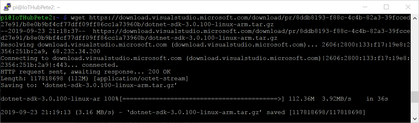 Explorations in Dot Net Core 3 for Raspberry Pi – Part 1 – Installation and Hello World - Pete Codes