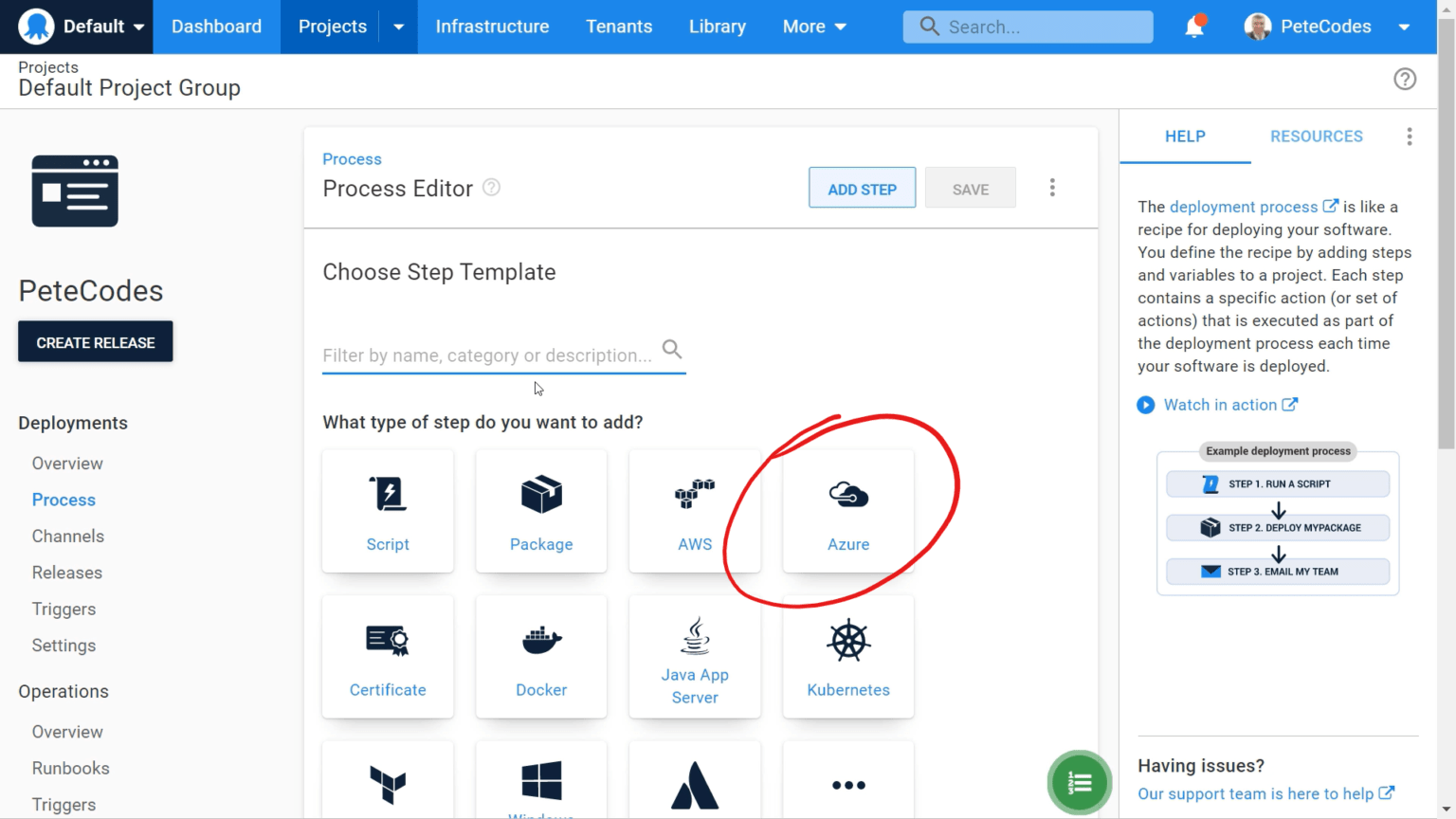 Deploying An Aspnet Blazor App To Azure Using Octopus Deploy Part 5 Octopus Deploy Projects