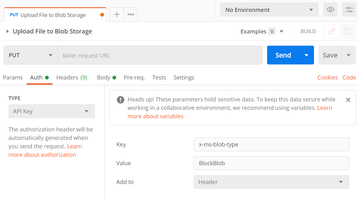 Satyacodes Devops Uploading Files To Azure Blob Storage Using The Rest Api Sas Url And Postman