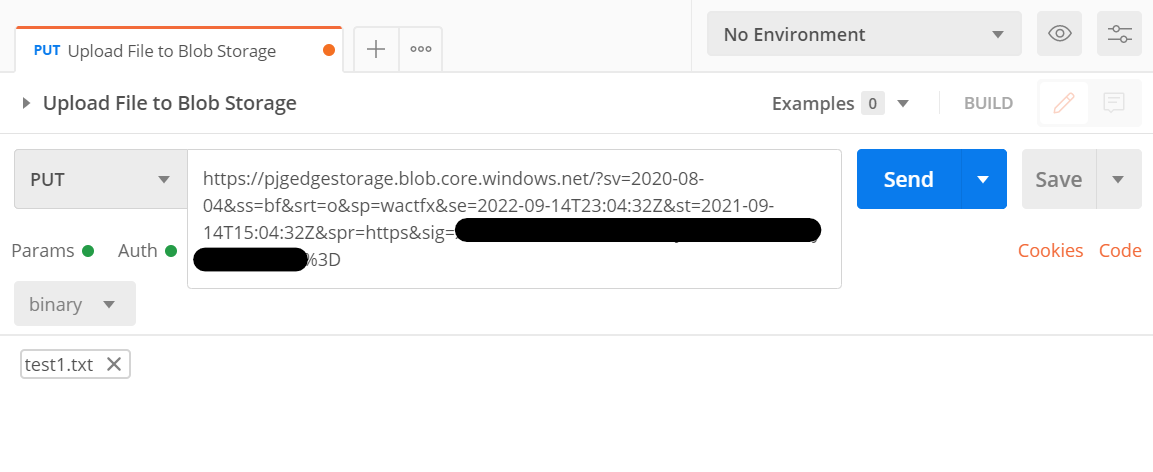 Satyacodes Devops Uploading Files To Azure Blob Storage Using The Rest Api Sas Url And Postman