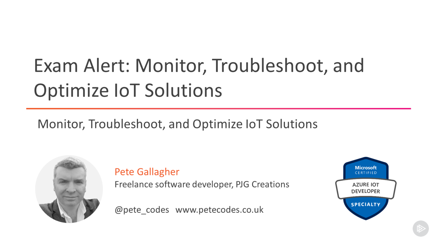 Microsoft Azure Iot Developer Exam Alert Monitor Troubleshoot And Optimize Iot Solutions In